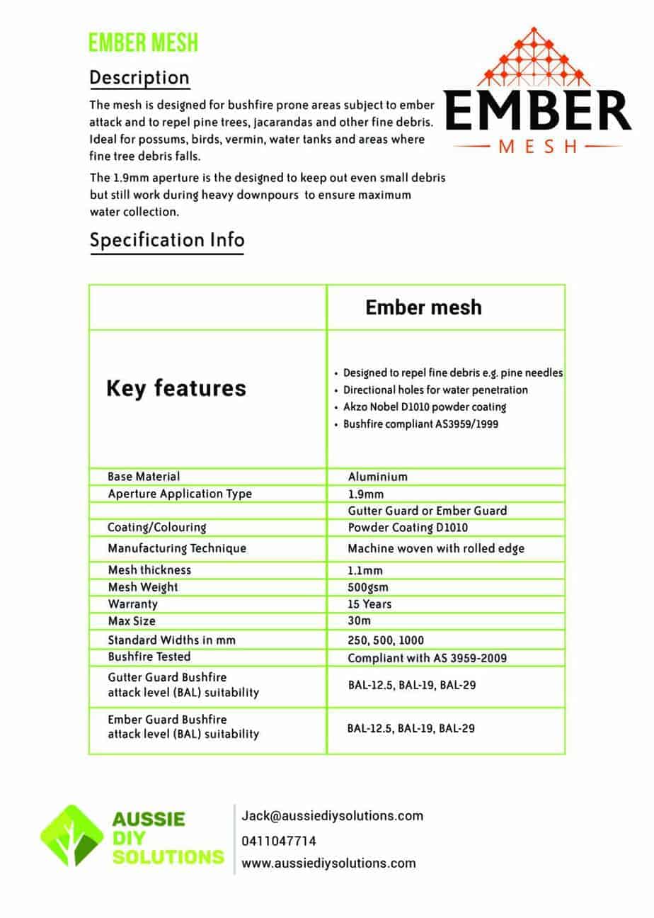 10m Ember Mesh Tile Ember Guard Kit | Aussie DIY Solutions