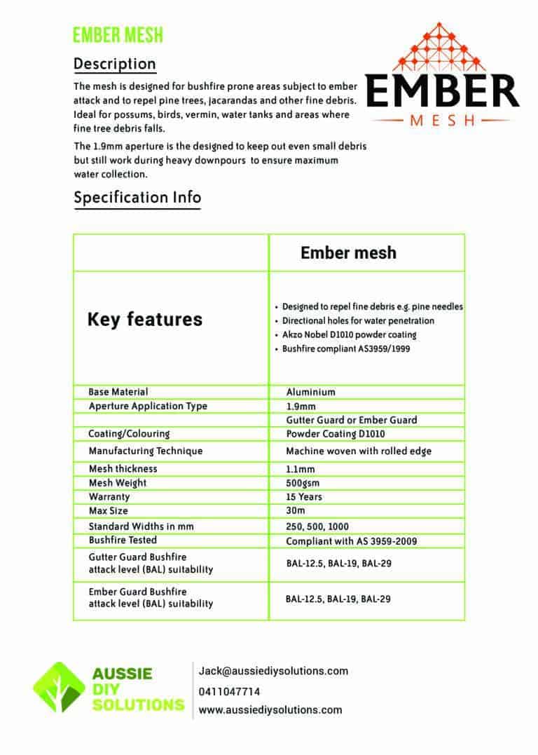 10m Ember Mesh Tile Ember Guard Kit | Aussie DIY Solutions